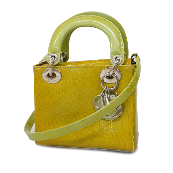 Dior | Bags | Christian Diorauth Lady Dior 2 Way Bag Womens Leather ...